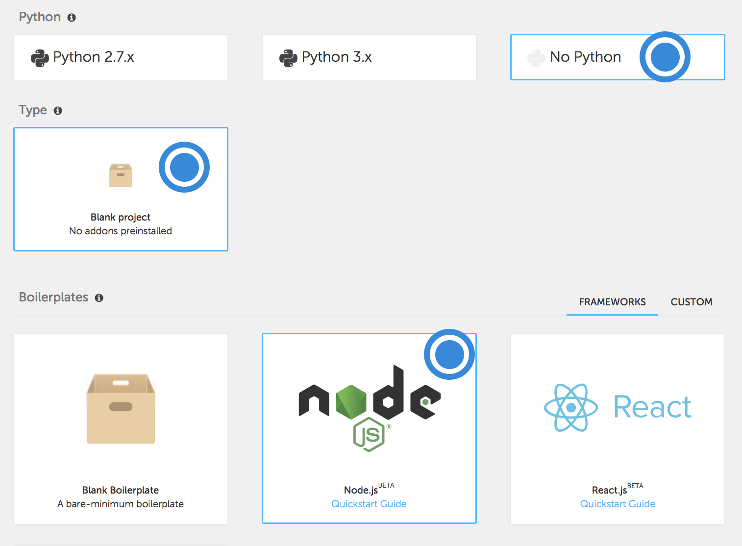 Divio Setup A Node js Express App In 60 Seconds